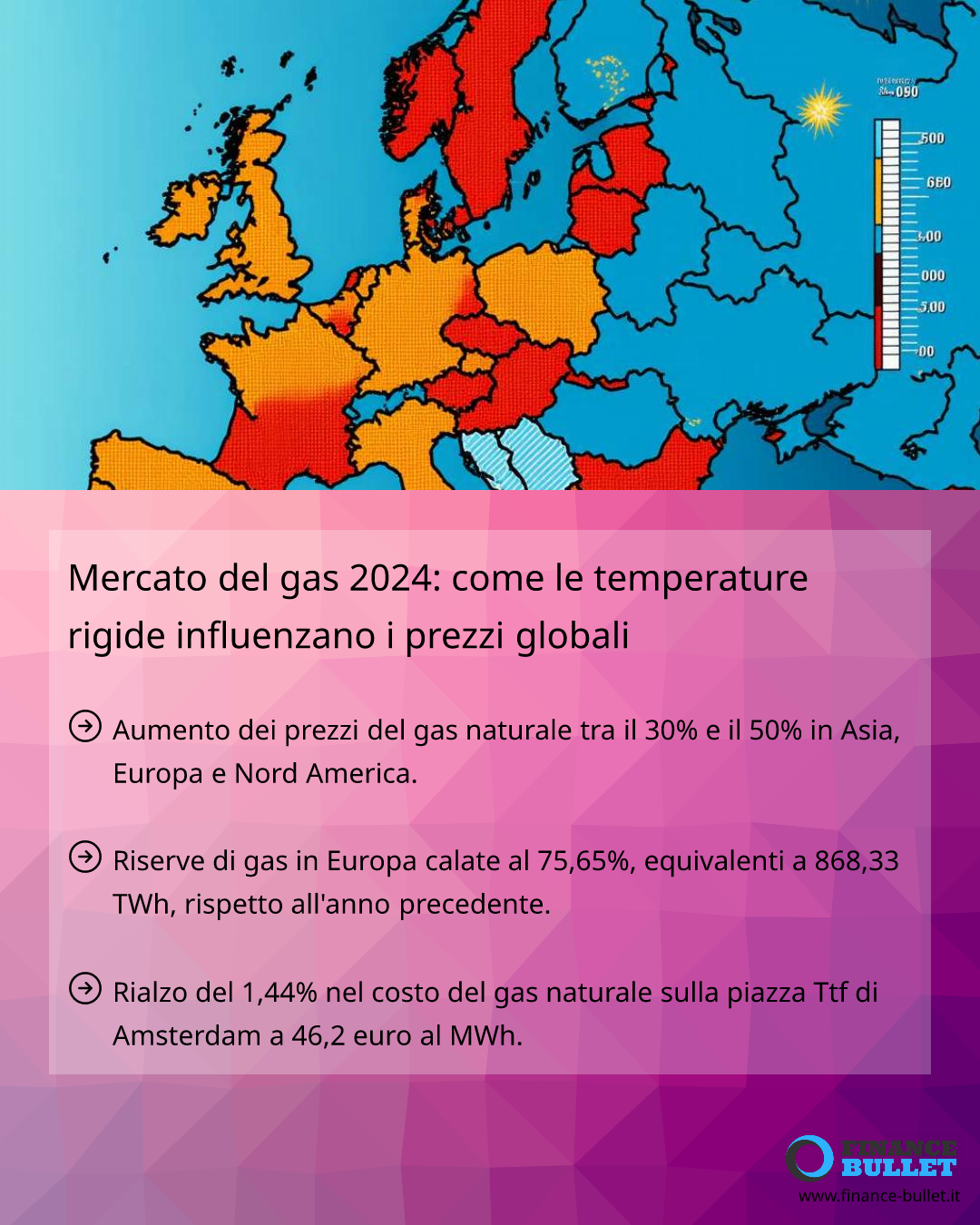 Mercato del gas 2024: come le temperature rigide influenzano i prezzi ...